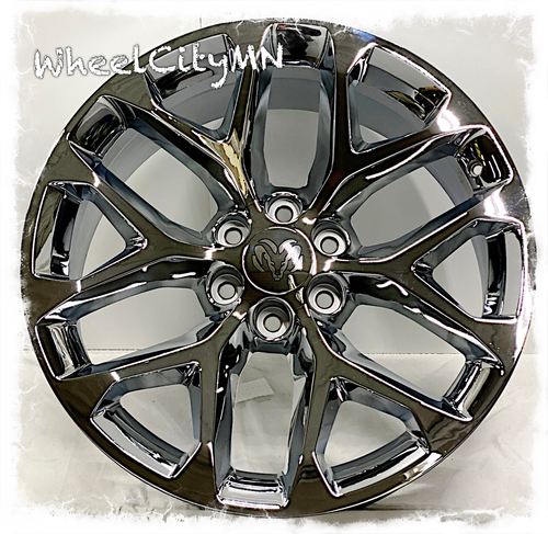 22 inch chrome SNOWFLAKE OE replica wheels fits 2019 2020 RAM 1500 6x5 ...