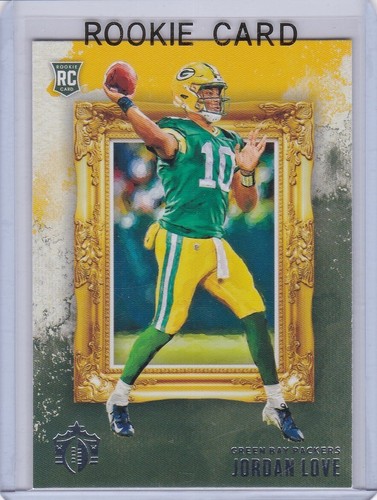 JORDAN LOVE ROOKIE CARD Green Bay Packers Football 2020 Panini GRIDIRON ...