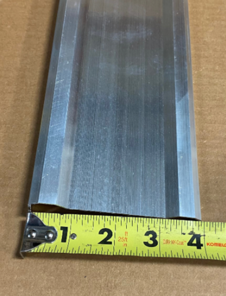 92" Aluminum Cargo Trailer RV Trim 4" Wide w/ 1" Leg Mill Finish | eBay