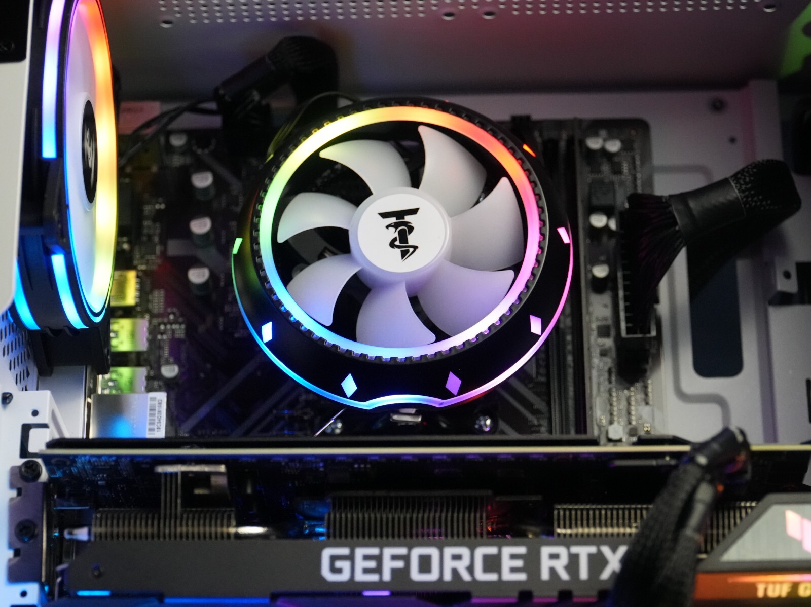 ViprTech Top-Flow Air CPU Cooler Heastink w/ 120mm LED RGB Case Cooling ...