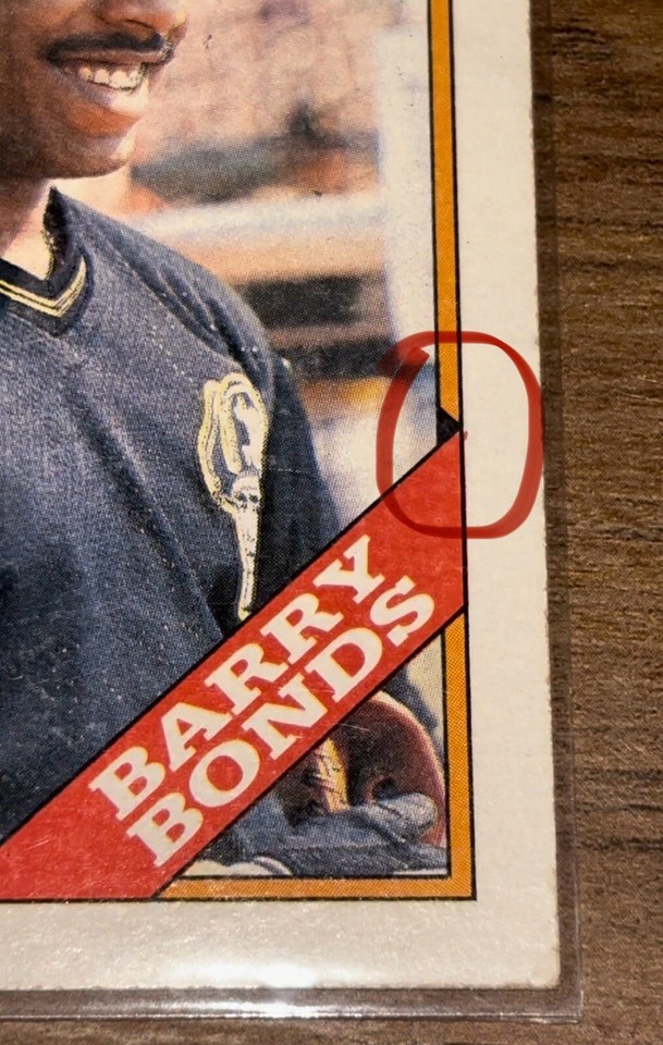 1988 Topps - #450 BARRY BONDS BASEBALL CARD !!MISPRINT ERROR!! | eBay