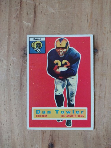 1956 Topps #90 DAN TOWLER Rams NO CREASES | eBay