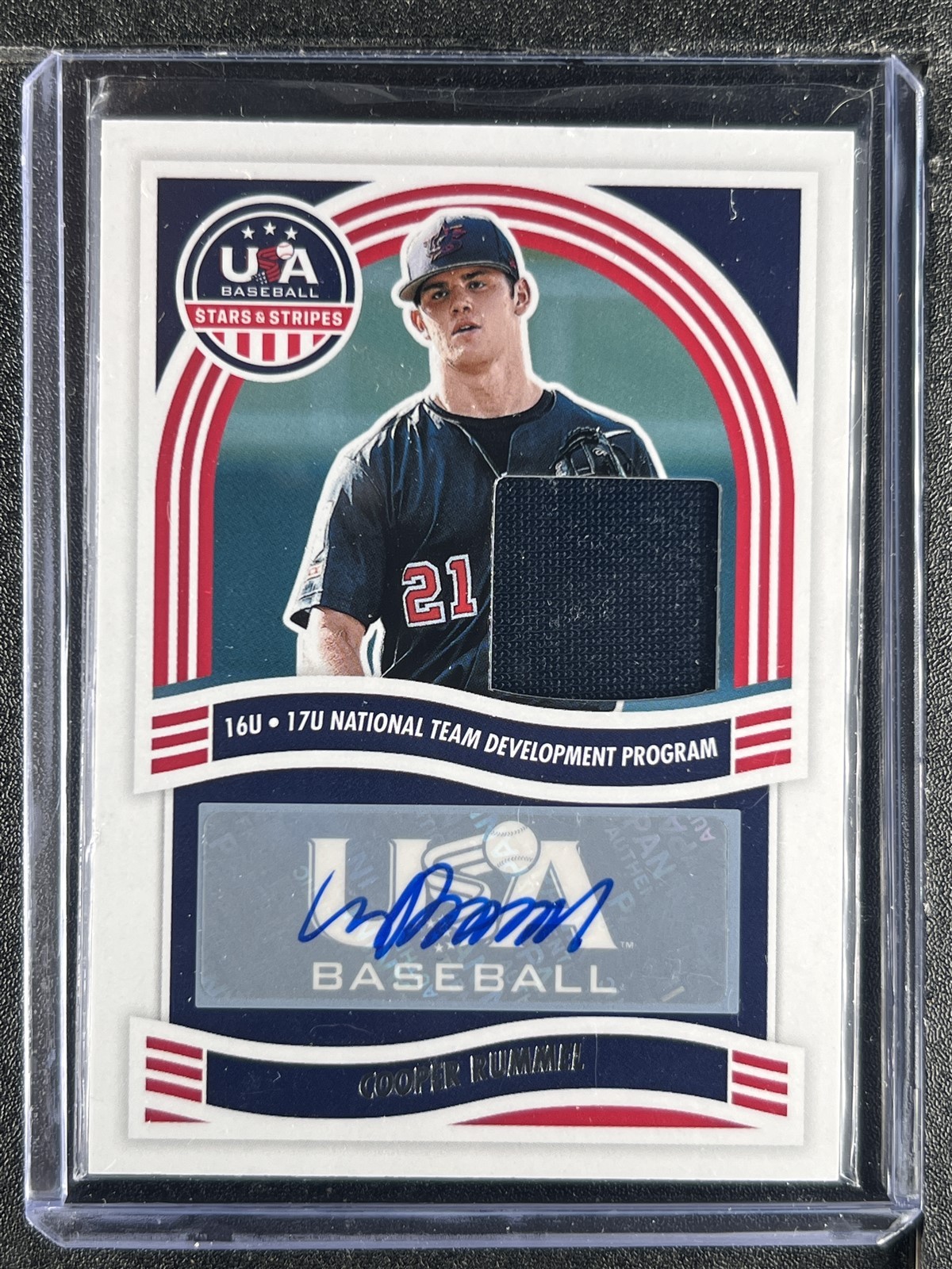 Rummel, Cooper - 2024 USA Baseball Stars & Stripes - Swatch/Autograph ...