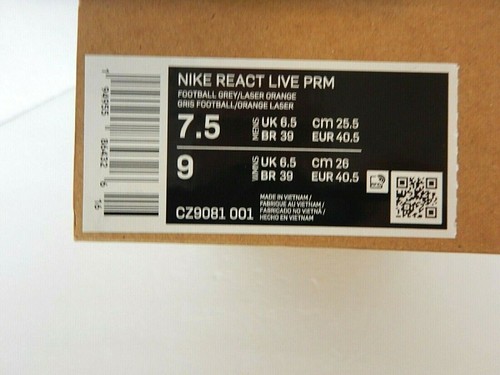 Nike Retract Live PRM #CZ9081 001 Men's Sneakers US Size 7.5 | eBay