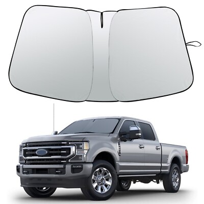 For 2017-2024 Ford Super Duty F250 Cab Windshield Sun Shade UV Heat ...