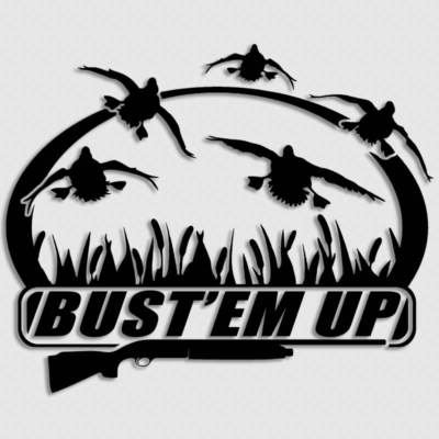 Sticker Duck Hunting Bust Em Up Truck Hunter Window Swamp Blind Shotgun ...