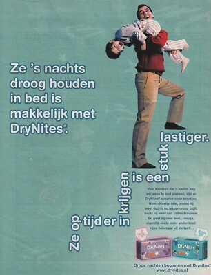 Vintage Huggies dry nites diapers ad 2006 bedwatering | eBay