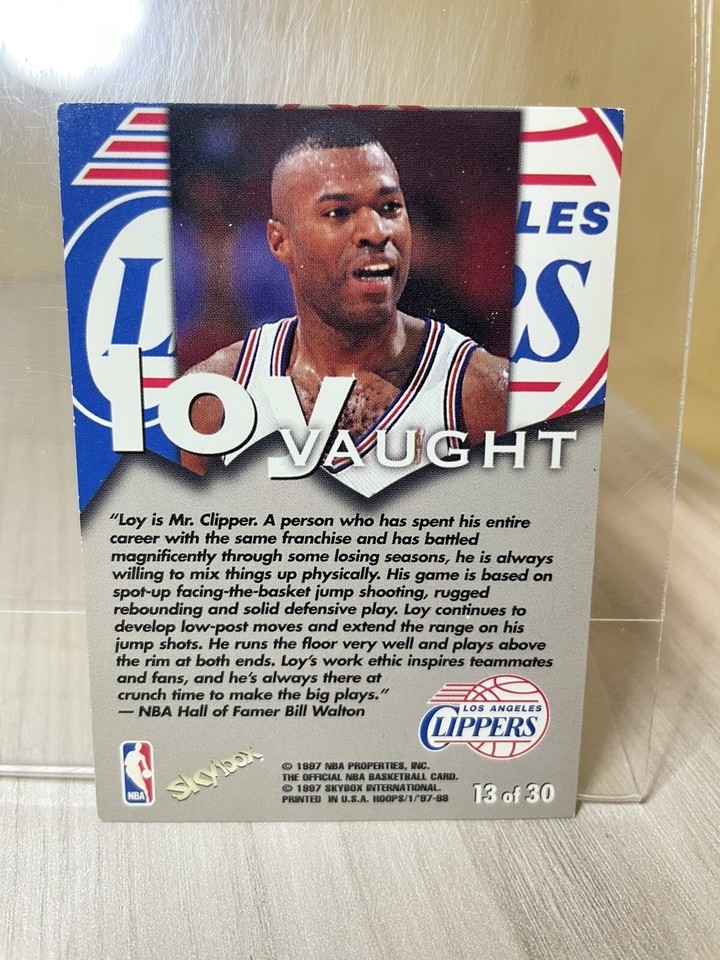 1997-98 NBA Hoops Basketball Talkin' Hoops #13 Loy Vaught Los Angeles ...