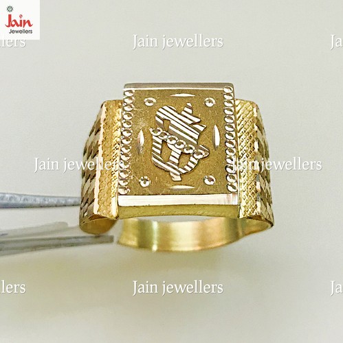18 Kt, 22 Kt Hallmark Real Solid Yellow Gold Men'S Ring Size 8 9 10 11 ...