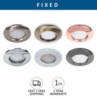 Recessed GU10 Downlight Ceiling Spotlights Fire Rated Fitting IP65 ...