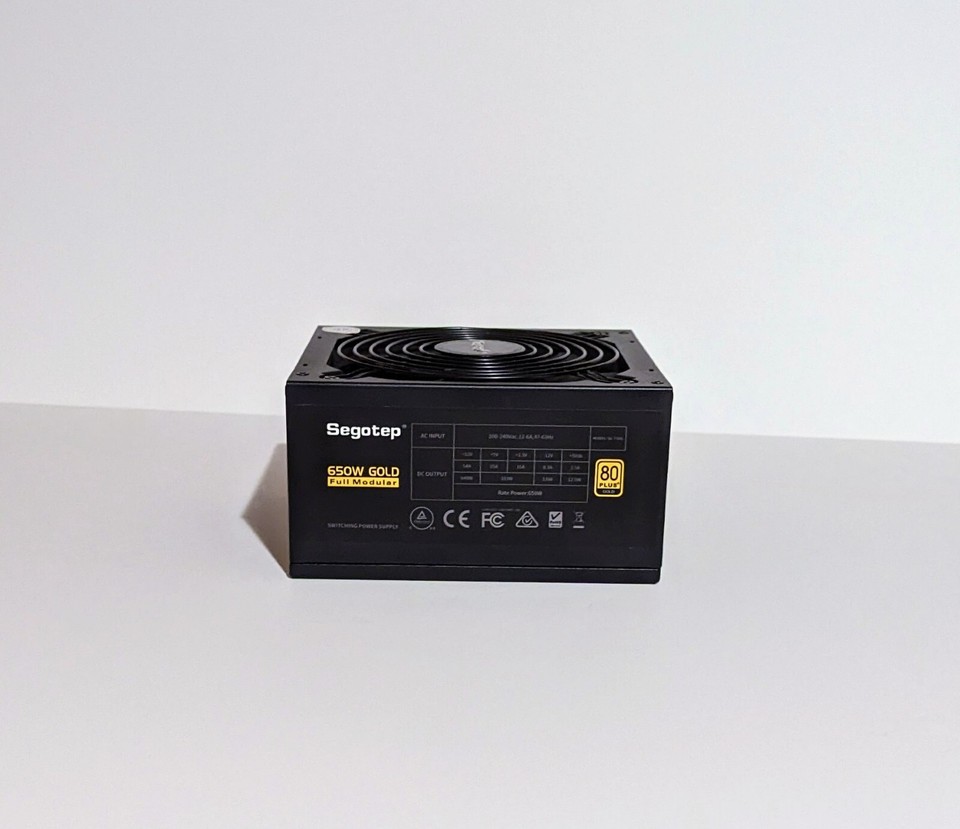 Segotep 650 GA 80 Plus Gold 650W Power Supply *Read Description ...