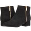 [NEW] ILLUDE Women's Low Heel Ankle Boot Casual Zip Up Round Toe ...