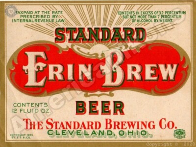Standard Erin Brew Beer NEW Metal Sign: Standard Brewing - Cleveland ...