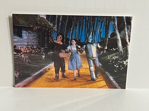 The Wizard of Oz Follow the Yellow Brick Road Judy Garland Continental Postcard | eBay