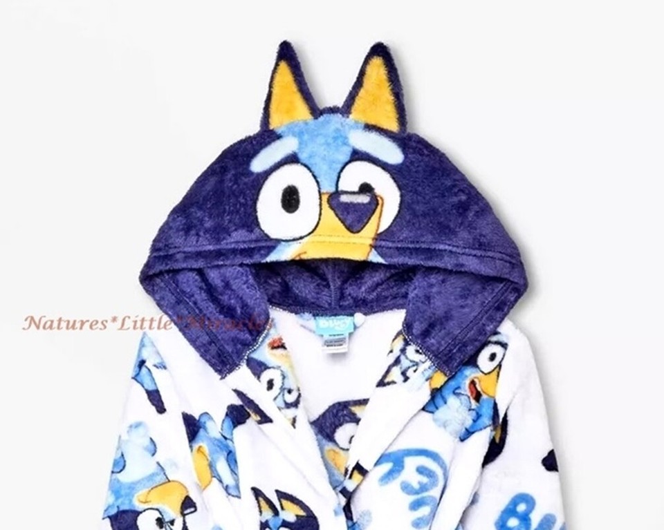 BLUEY Disney Robe Size 2T 3T 4T 5T Boys Toddler 2 3 4 5 Pajama Swimsuit ...
