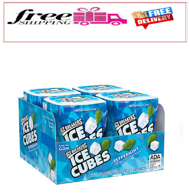ICE BREAKERS ICE CUBES Peppermint With Cooling Crystals, Made with ...