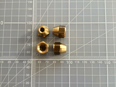 4off 3/8x24 UNF female Tube union nut fitting brake pipe hardline in ...