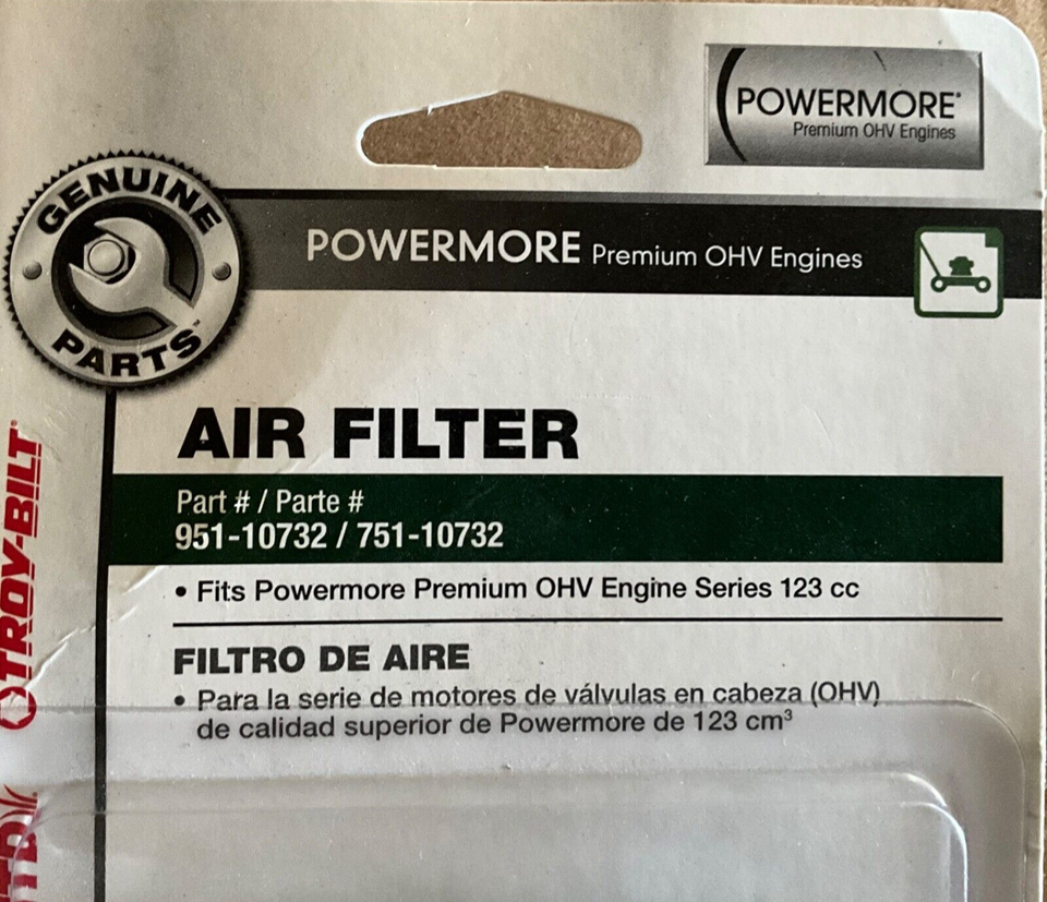Arnold PowerMore 123 CC Foam Engine Air Filter OEM-751-10732 / 951 ...