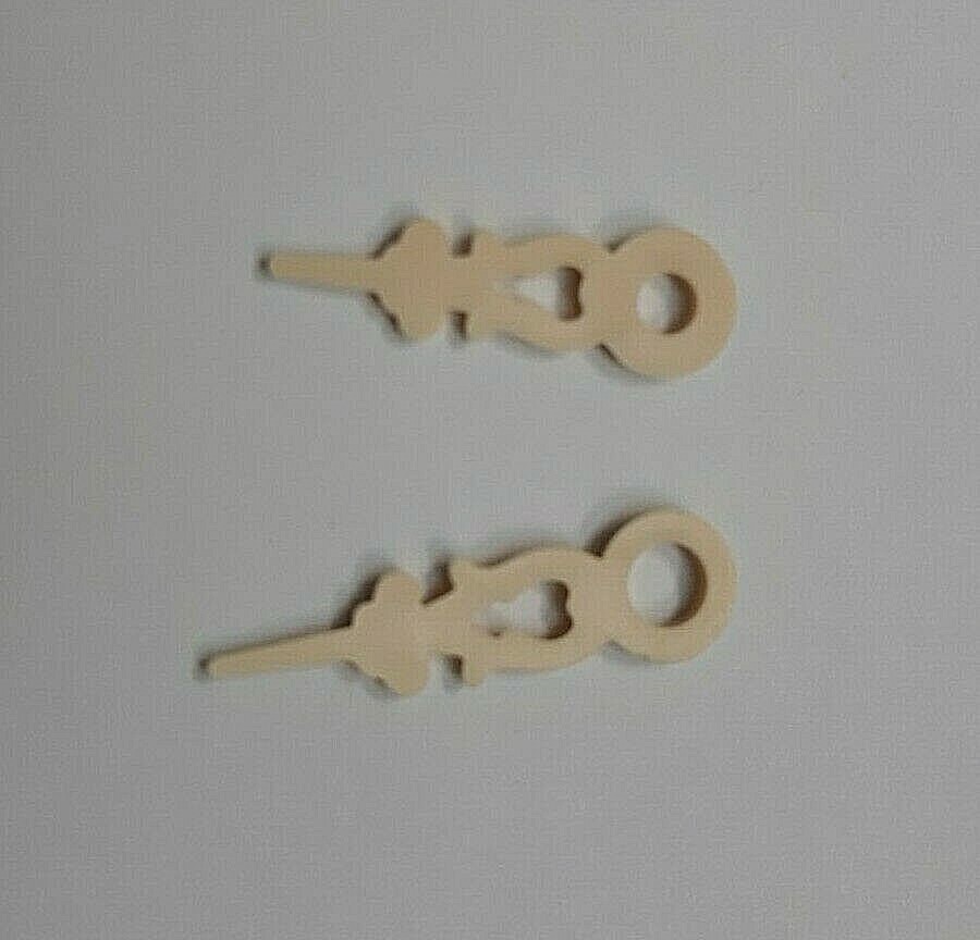 CUCKOO CLOCK HANDS CREAM ROUND HOLE MANY SIZES | eBay