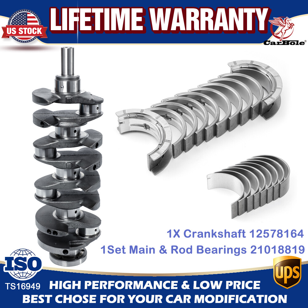 GM Chevrolet GMC Buick ECOTEC 2.4L Crankshaft with Main Rod Bearings ...