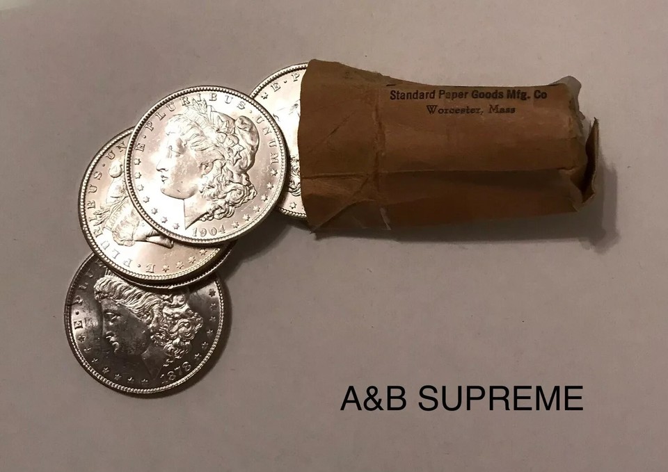 Morgan Dollar From OBW Roll Estate Hoard Choice-Gem Bu Uncirculated 90% ...