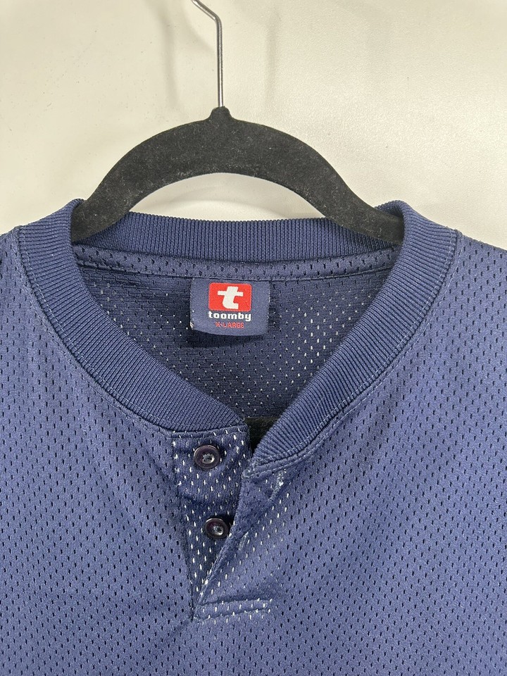 Toomby Wild West Navy Color Perforated Jersey Short Sleeve 80’s 90’s ...