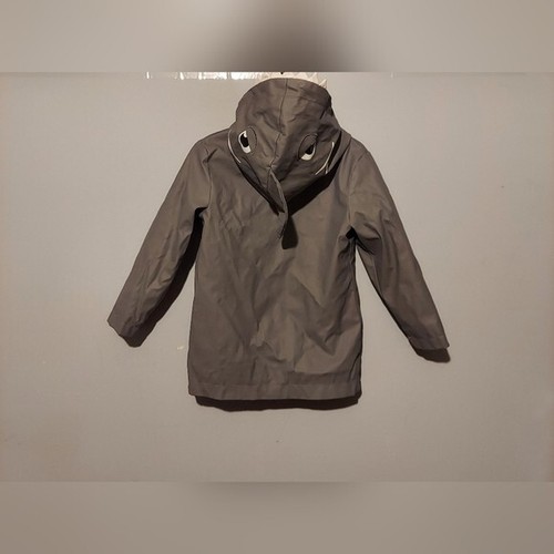 Cat And Jack Rain Jacket Coat Boys Shark Toddler Size 3T Grey Full Zip ...