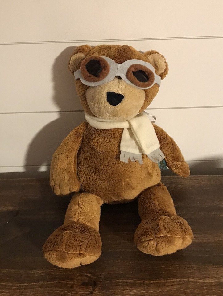 Manhattan Toy Aviator Pilot Airplane Googles Teddy Bear Plush Doll ...