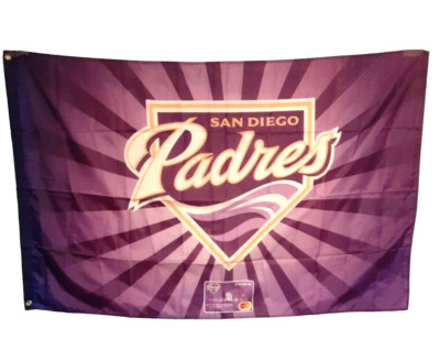 Vintage San Diego Padres Flag 3' x 5' Banner Logo Baseball MLB Chase ...