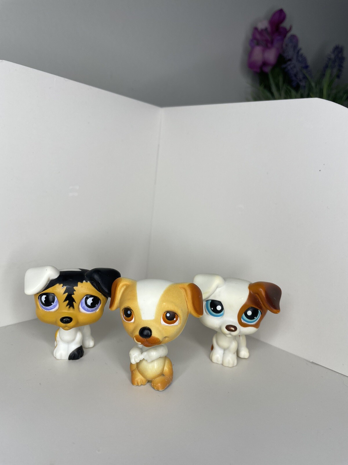Littlest Pet Shop Lot of 3 Dogs Jack Russell Terrier #40 #803 #151 ...
