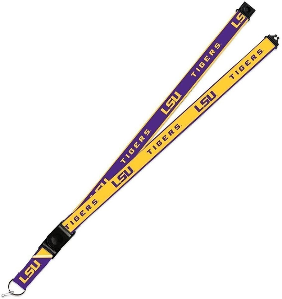 LSU Tigers Lanyard Keychain 2-sided Breakaway Clip University of | eBay