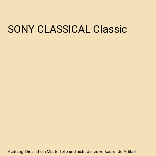 SONY CLASSICAL Classic 190759885321 | eBay.de
