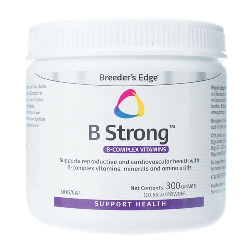 Breeder's Edge B Strong B-Complex Vitamins Supplement Powder 300g Pet ...