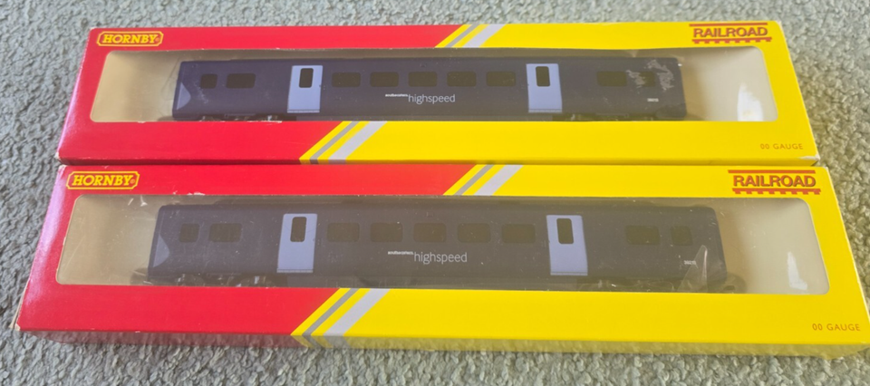 HORNBY No. R1139 BLUE RAPIER TRAIN SET NEW & 2 COACHES R.4438 00 Gauge ...