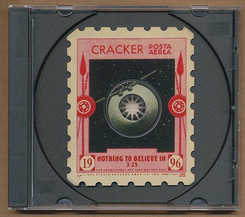 Cracker - Nothing to Believe In RARE promo die-cut postage stamp CD ...