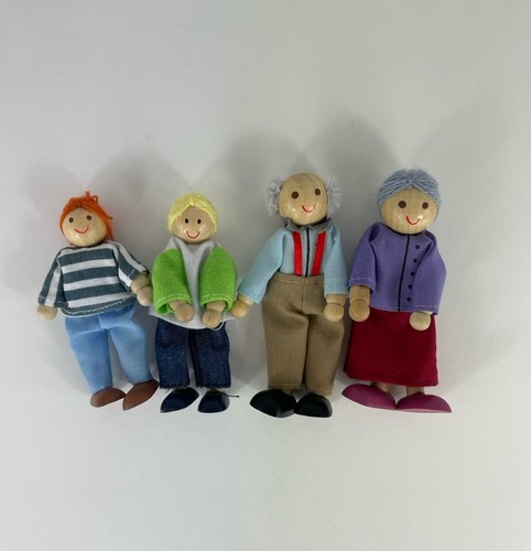 Melissa & Doug Wooden Family 4 Pieces People Figures | eBay