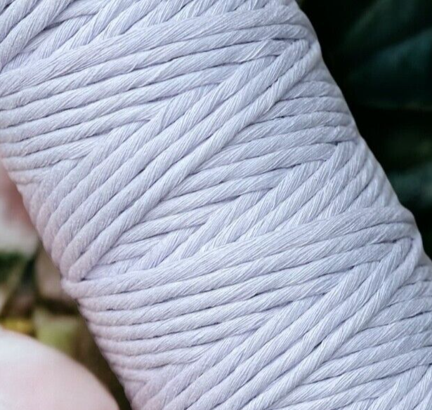 4MM 1ply macrame cord 100m FROST Cotton Soft Single Strand Rope ...