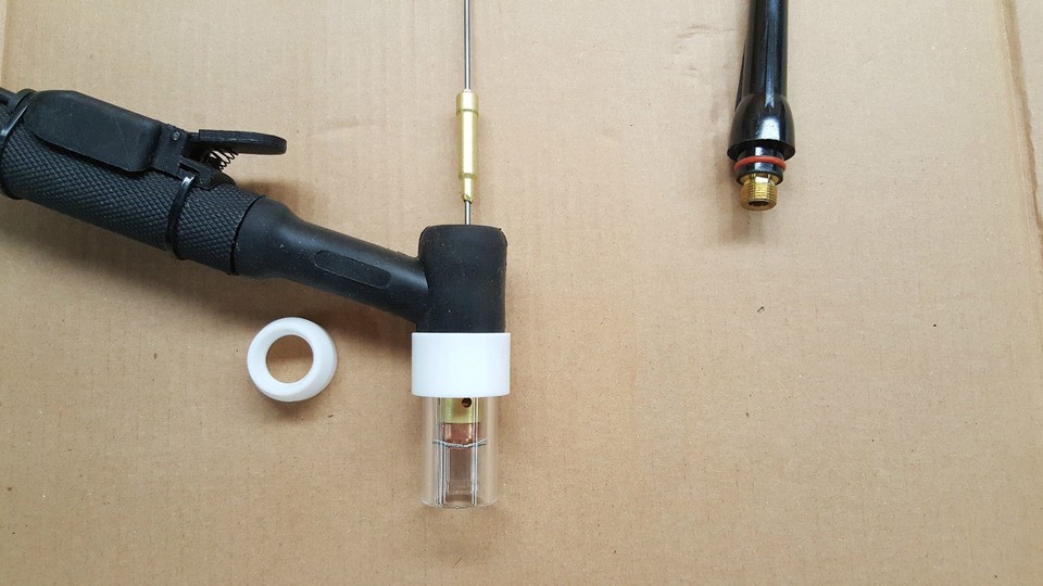 Pyrex Cup Tig Welding Gas Saver Kit for 17 18 26 TIG Torches & 1/16 ...