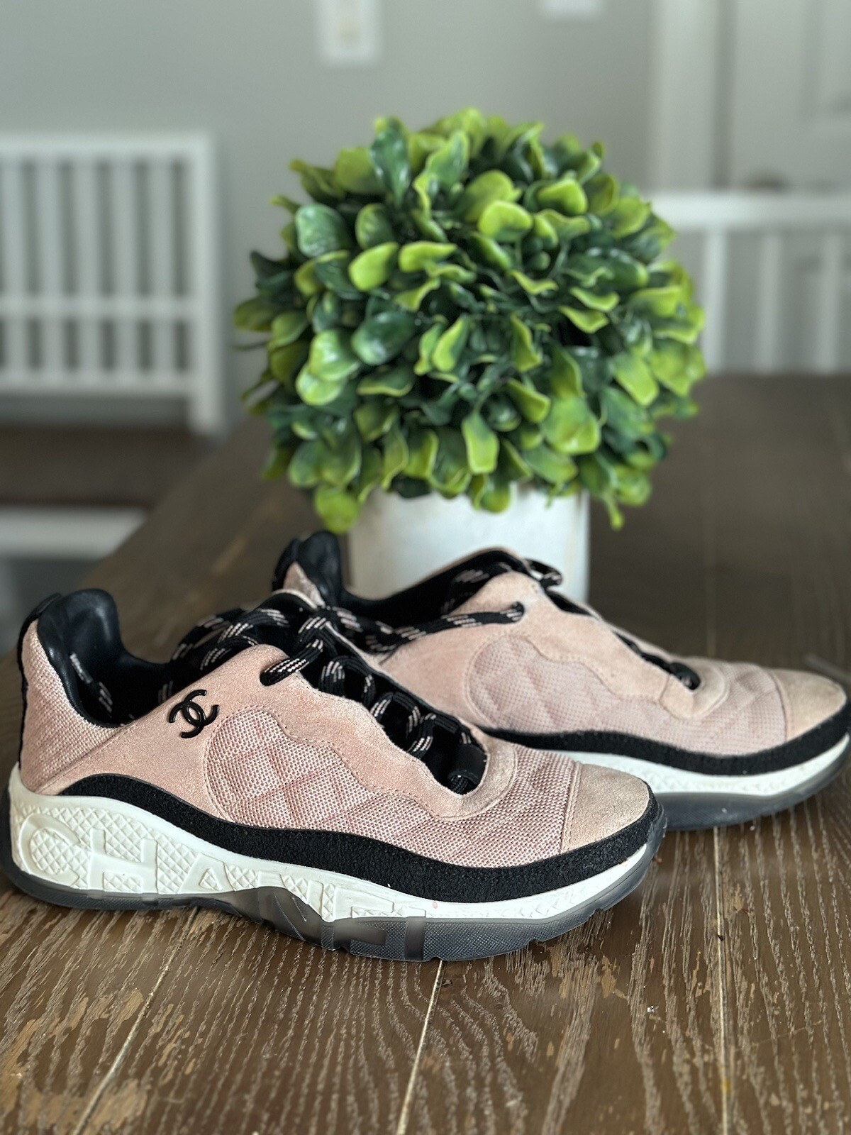 Chanel Interlocking CC Logo Sneakers 2021 women 36.5 - Gem