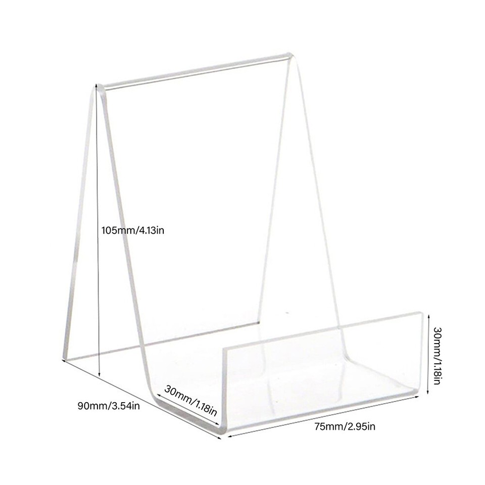 5-20Pack Acrylic Book Stand Clear Easel Stand for Display Book Display ...