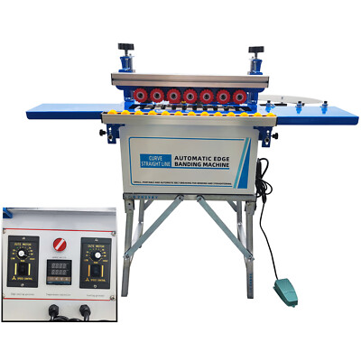 Wood Edge Banding Machine Curved Edge Sealer Automatic Break Double ...