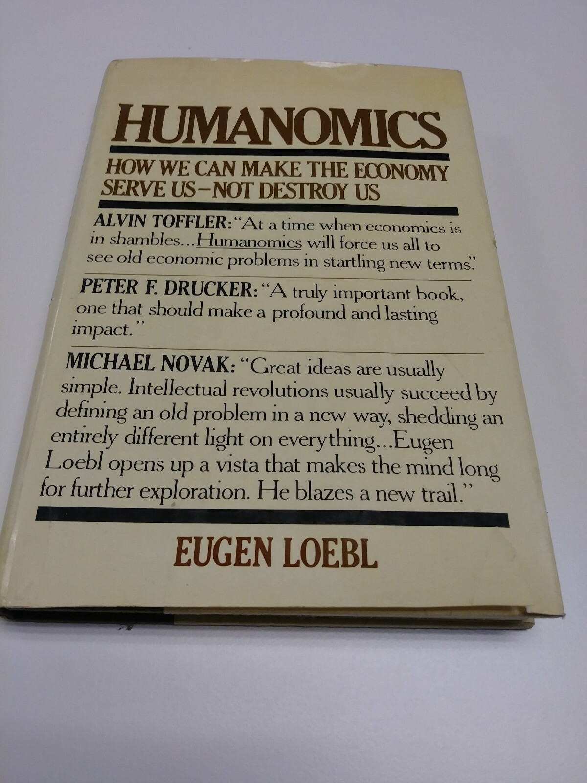 Humanomics : How We Can Make the Economy Serve Us by Eugen Loebl (1976, HC) 9780394499444 | eBay