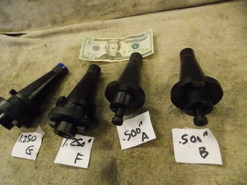 NMTB 40 Taper Shank Face shell mill holder Arbor Pilot size 1.25" or ...