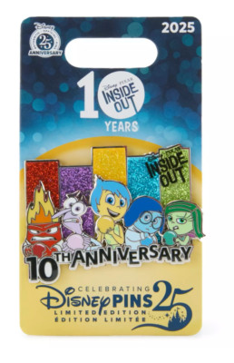 Disney Inside Out 10th Anniversary Limited Edition Pixar Pin /2400 Joy ...