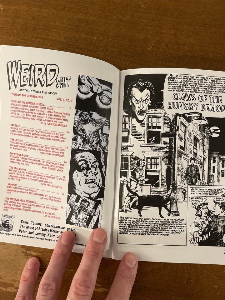 Weird Sh*t Zine #13 Pre-Code Reprints EC Fanzine Horror Sci-Fi Comics ...