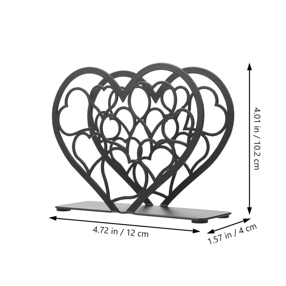 Desk Decorative Napkin Stand Iron Tabletop Tissue Standing Holder ...