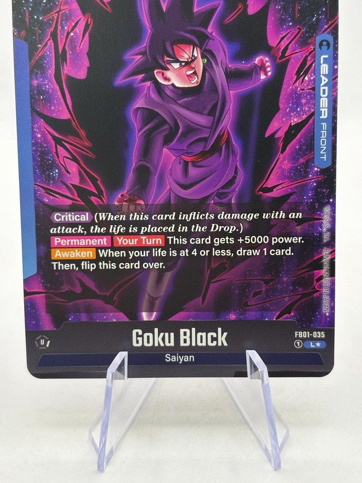 Dragon Ball Super Fusion World - Goku Black FB01-035 Leader Alternate Art | eBay