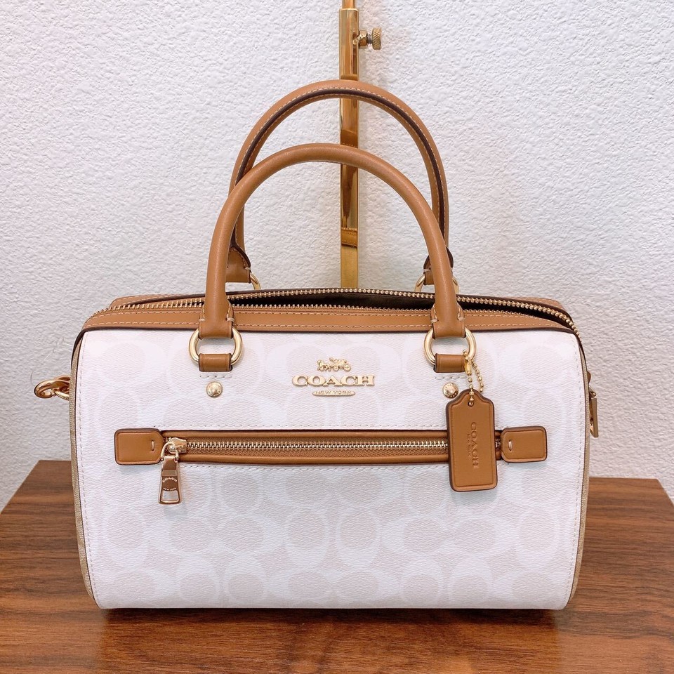 NWT Coach Rowan Satchel In Signature Canvas 2025 CV961/CV962/cw376 | eBay