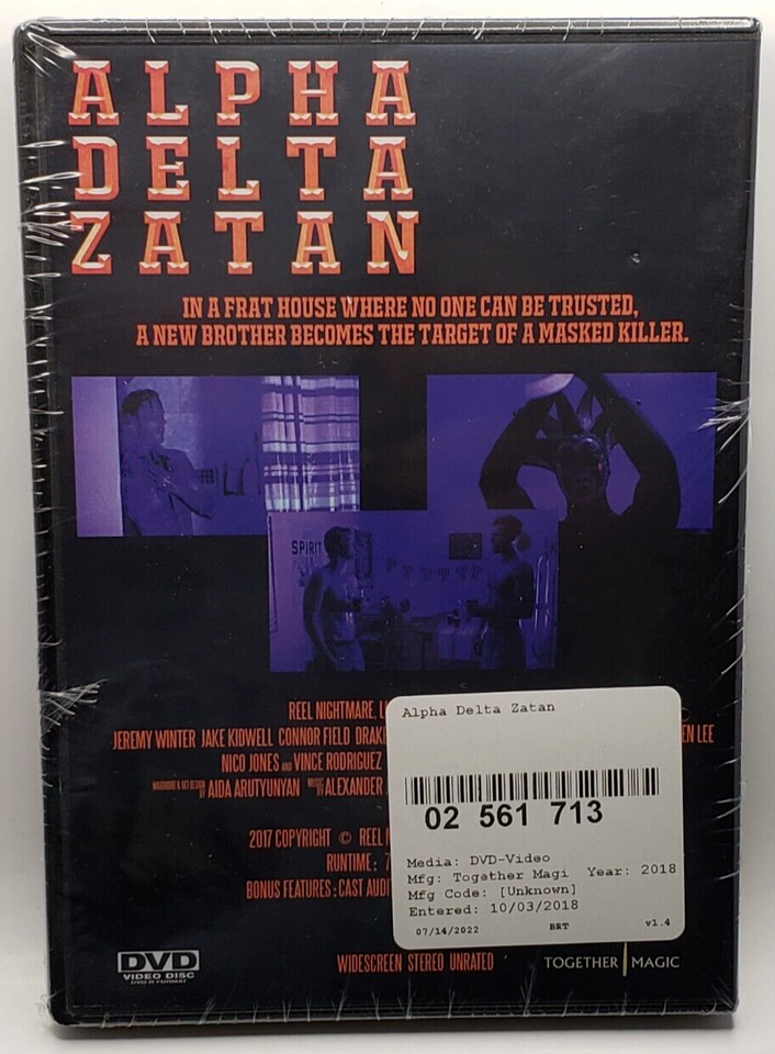 Alpha Delta Zatan (DVD-R, 2017, Gay Interest, NEW) Jeremy Winter, Jake ...
