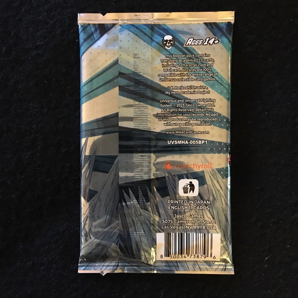 My Hero Academia MHA Collectible Card Game Undaunted Raid Booster Pack ...